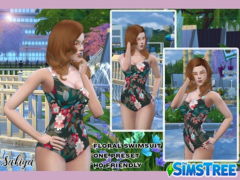 Купальник для дам от Sakiya для Sims 4